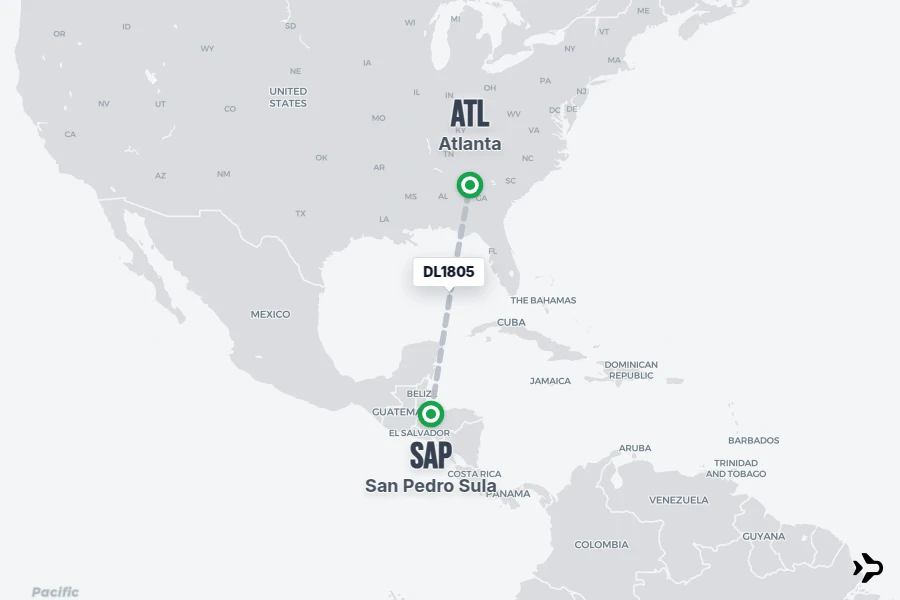DL1805 Delta Flight Status & Tracker | SAP - ATL