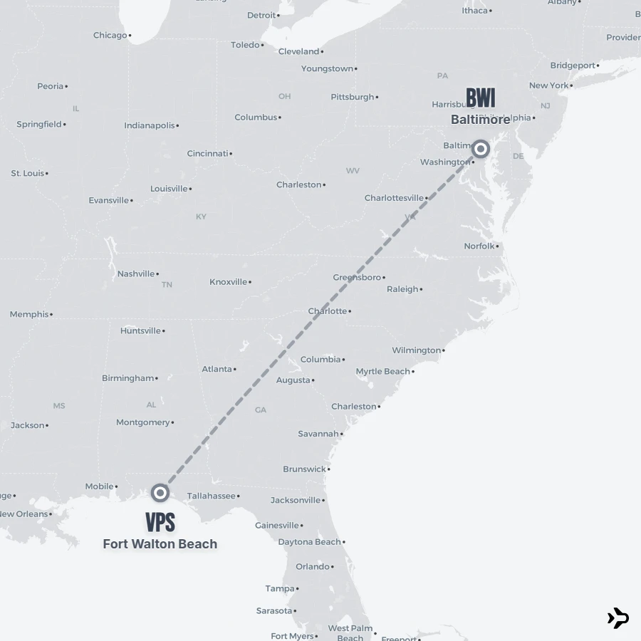 Baltimore To Fort Walton Beach Flights
