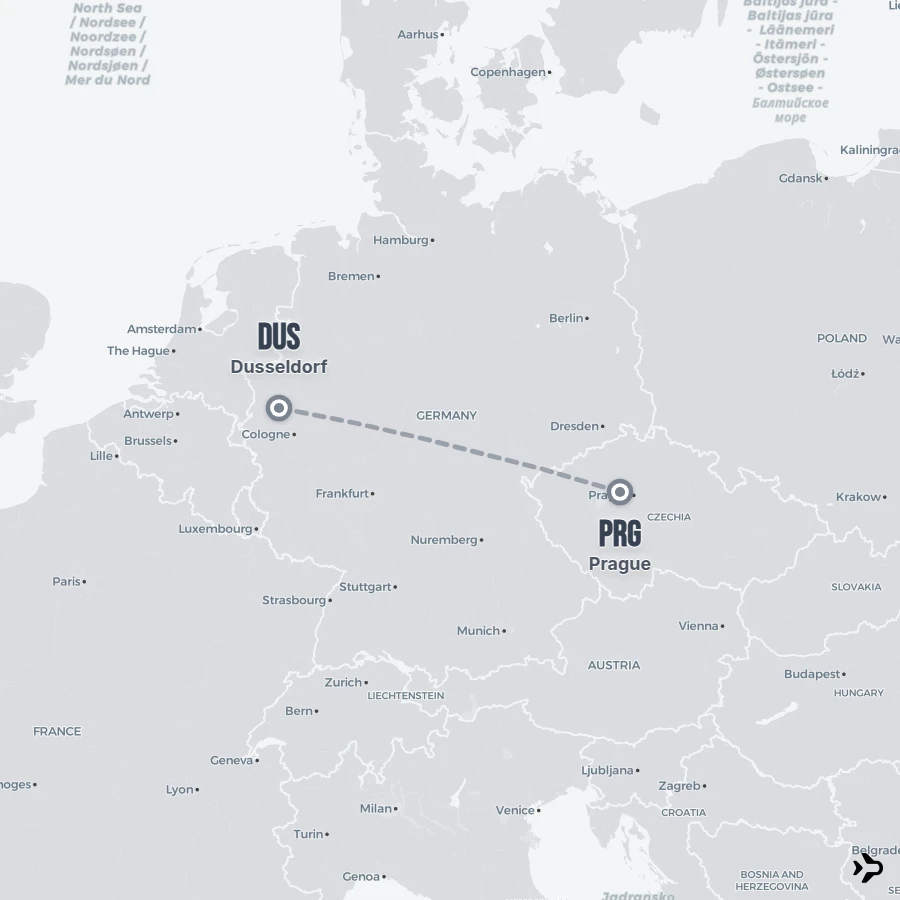Dusseldorf To Prague Flights